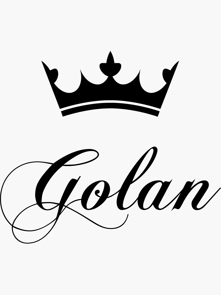 "Crown Golan Logo " Sticker for Sale by golanwear | Redbubble