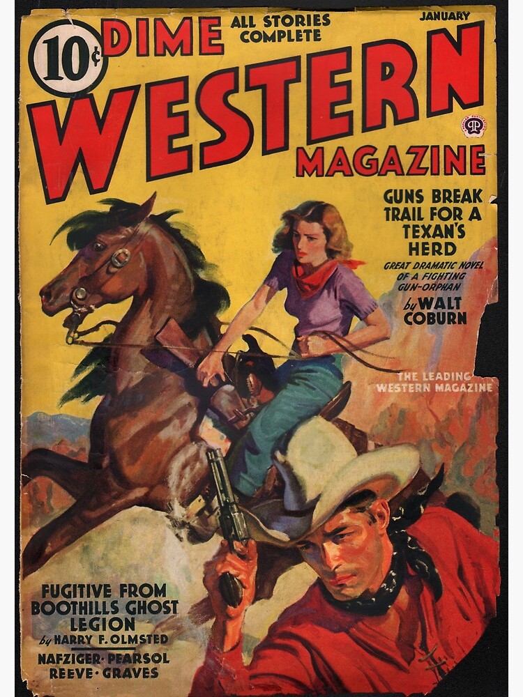 Vintage Western Magazines Western Story Magazine (Pulp) Movie Poster