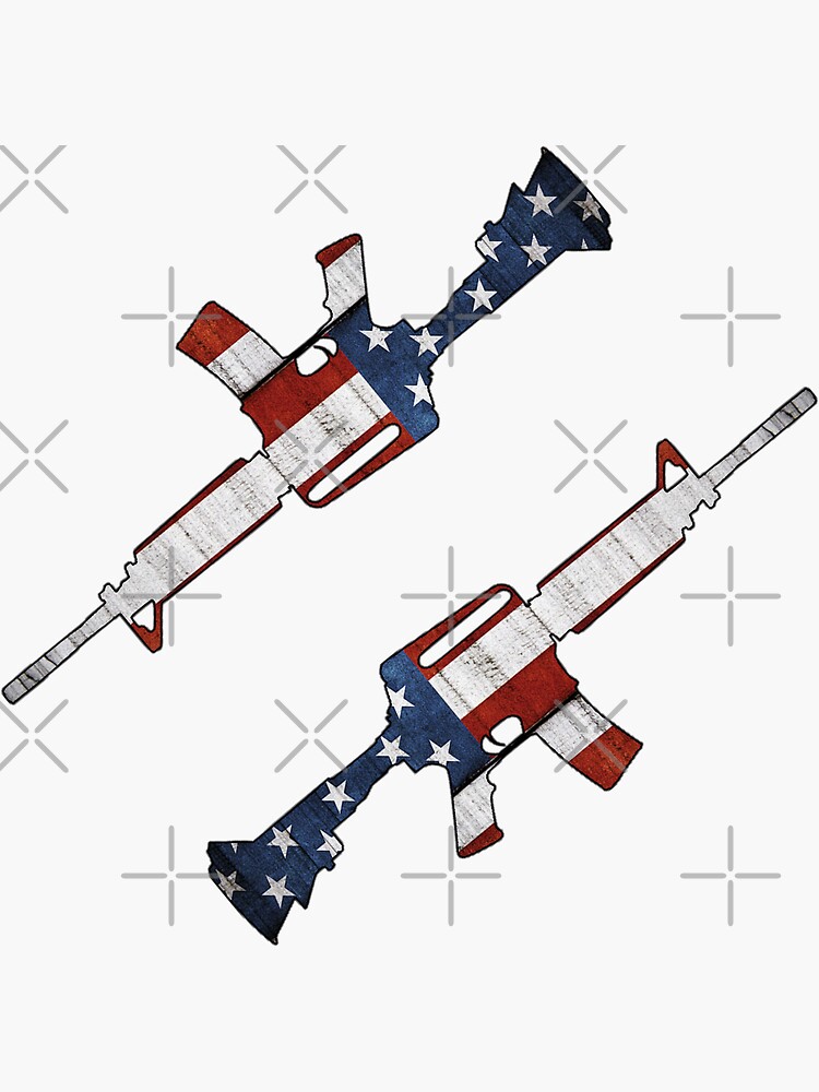 "AR-15 American Flag Sticker Pack / Sticker Set" Sticker by Boy-Mom ...