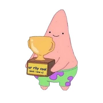 "patrick star wholesome meme" Sticker for Sale by vlctorlam | Redbubble
