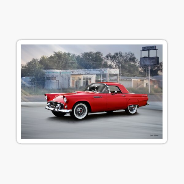 "1956 Ford Classic Thunderbird" Sticker for Sale by DaveKoontz | Redbubble