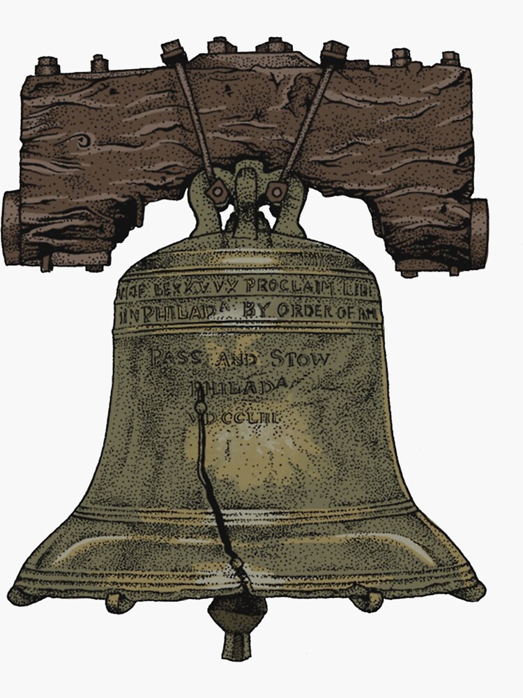 "Liberty Bell" Sticker for Sale by Eweglein | Redbubble