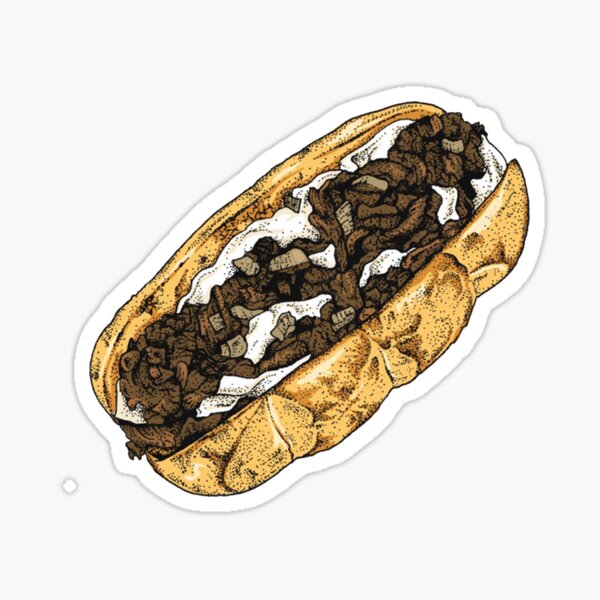 "Philly Cheesesteak" Sticker by Eweglein | Redbubble
