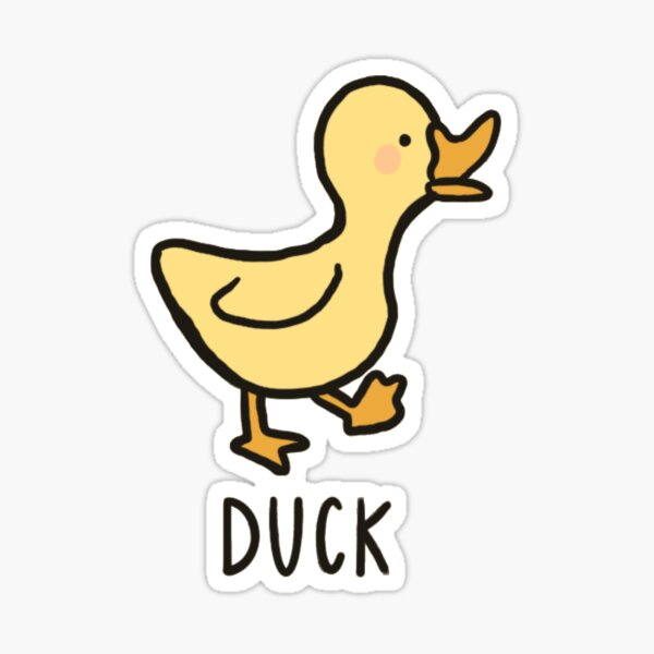 "Duck" Sticker by kwinans | Redbubble