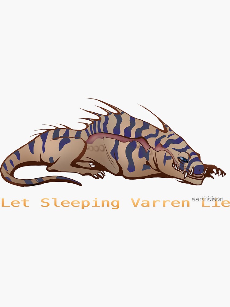 "Let Sleeping Varren Lie" Sticker for Sale by earthbison | Redbubble