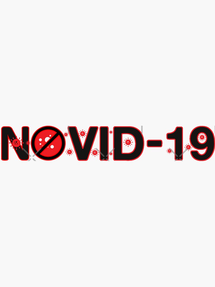 "NOVID-19" Sticker for Sale by Solsunx | Redbubble