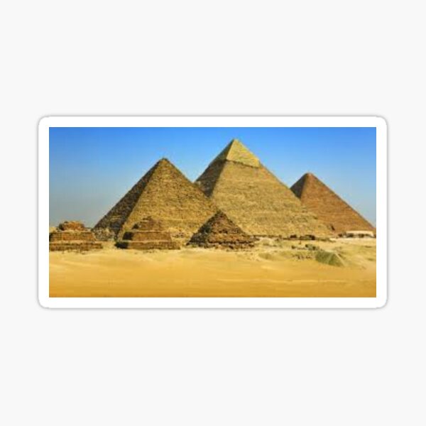 "Pyramids" Sticker for Sale by djlhardhouse | Redbubble