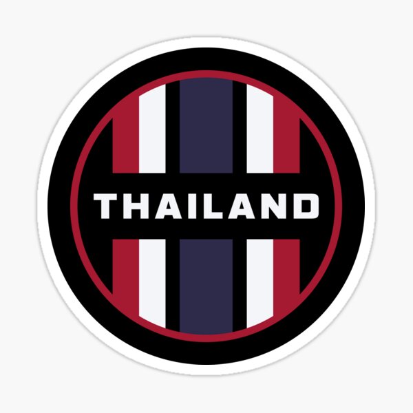 "Thailand Racing Stripes No. 3 Circle" Sticker for Sale by PEK1787 ...