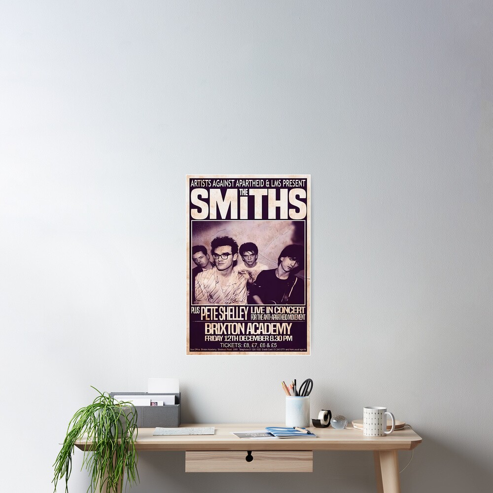 "The Smiths 1986 The Final Concert" Poster for Sale by medeirosmelissa ...