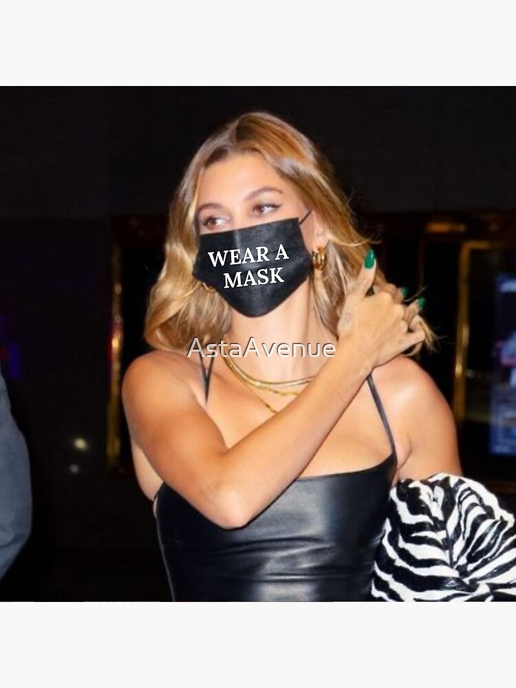 "WEAR A MASK (Hailey)" Poster by AstaAvenue | Redbubble