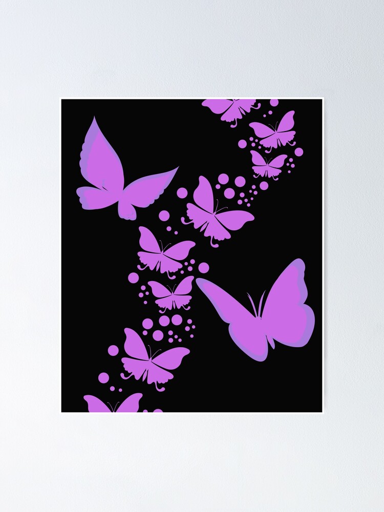 "Purple butterfly" Poster by EBombay | Redbubble