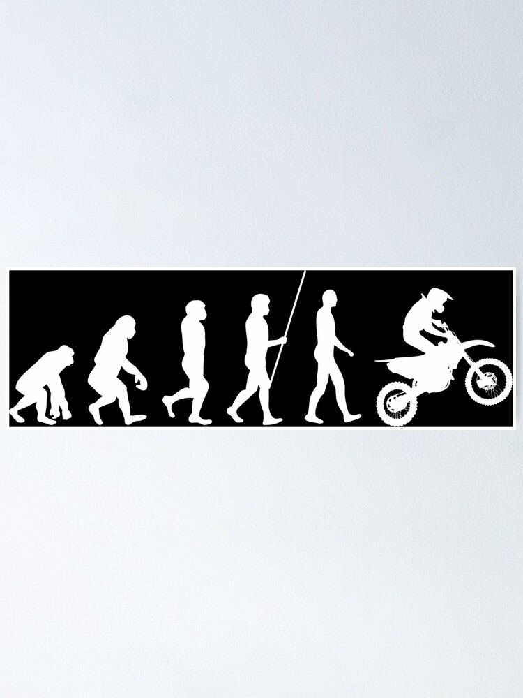 "Motorcycle Evolution" Poster by B3TDesign | Redbubble