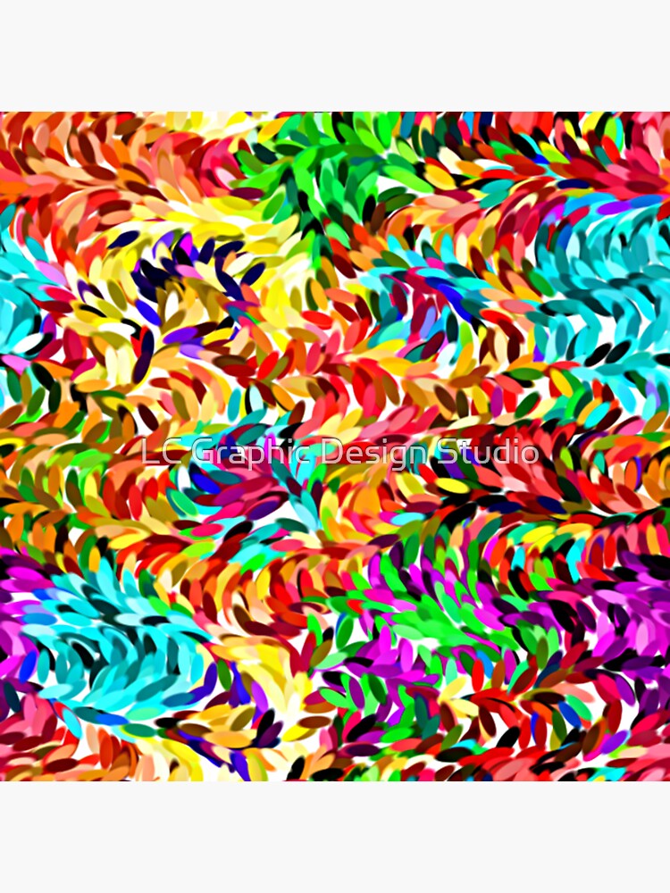 "Cool Trendy Summer Paint Splatter Art Pattern" Sticker by FudgePudge ...