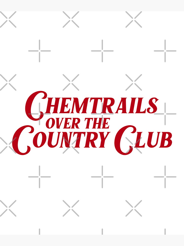Bolsa de tela «Chemtrails sobre el logotipo del Country Club (rojo)» de ...