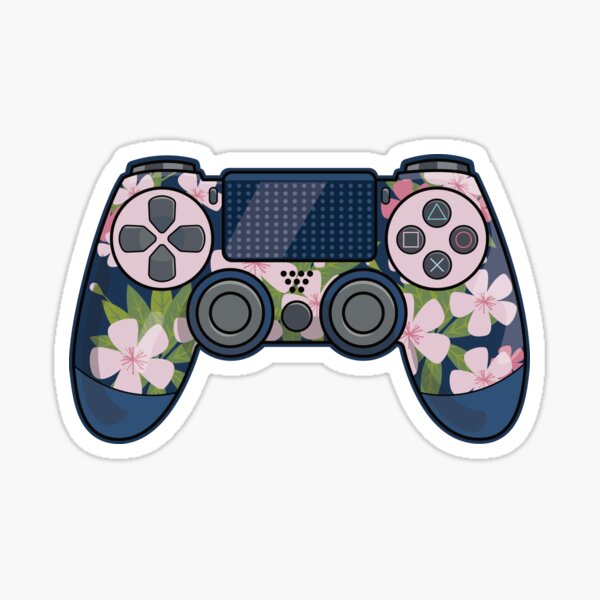 "Sakura Cherry Blossom Pattern Video Game Controller" Sticker for Sale ...