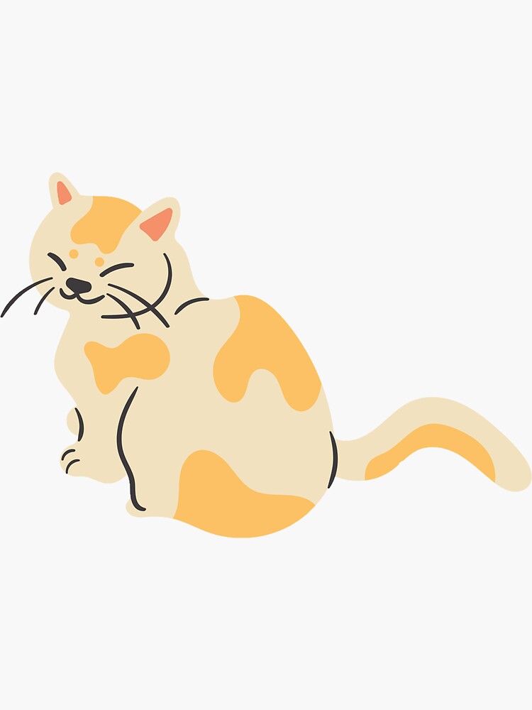 "Cat" Sticker for Sale by Shrewd-Mood | Redbubble