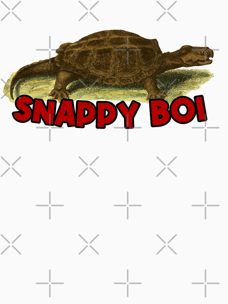 "snappy boi snapping turtle meme illustration" T-shirt by Captain ...