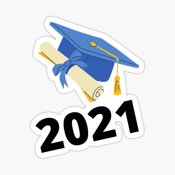 "Graduation 2021" Sticker for Sale by janraydesigns | Redbubble