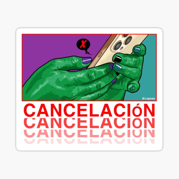 "CANCELLATION" Sticker for Sale by Lopnez | Redbubble