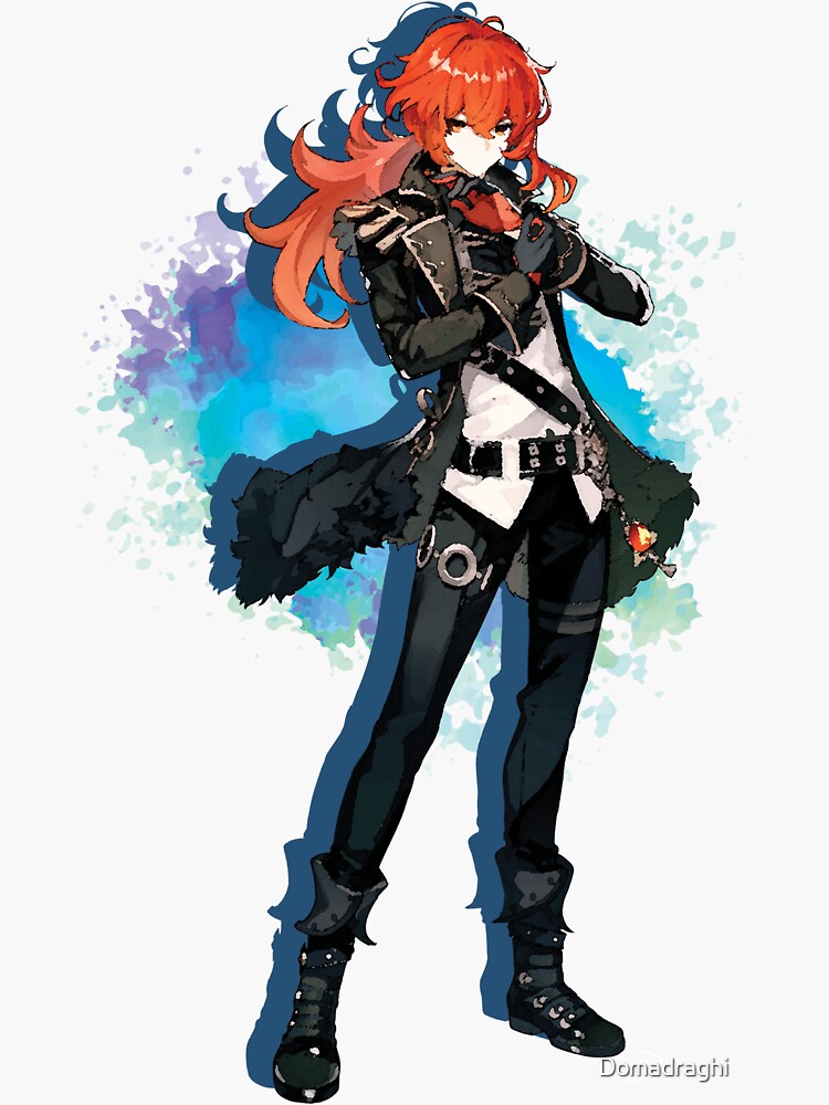 "Genshin Impact - Diluc Tribute" Sticker for Sale by Domadraghi | Redbubble