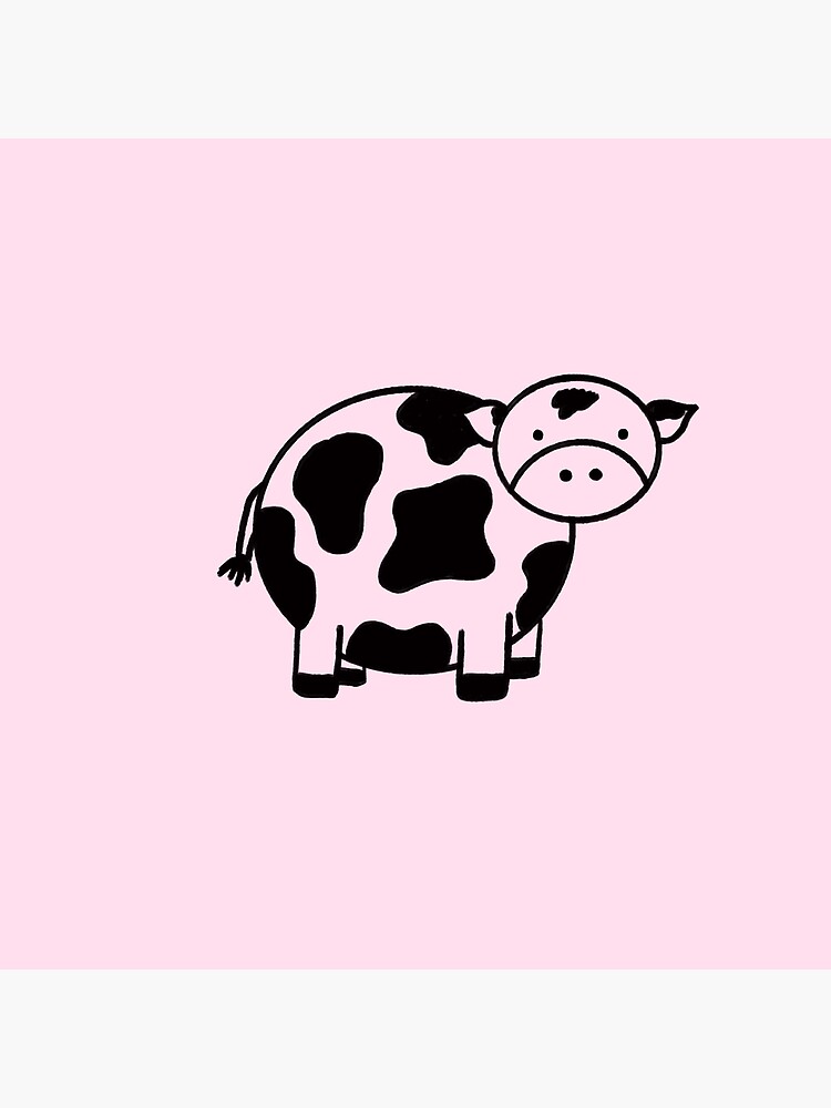 "round cow" Art Print for Sale by splusbart | Redbubble