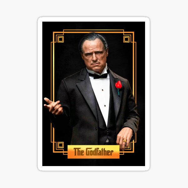 "The Godfather" Sticker for Sale by BelchiorCanizo | Redbubble