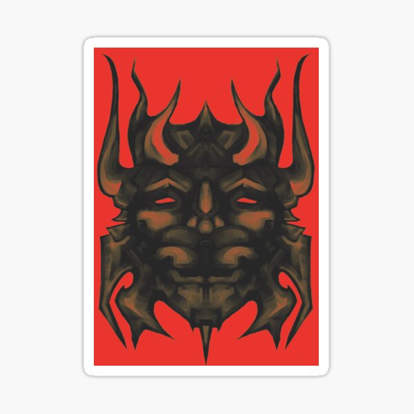 "Demon Head" Sticker for Sale by ThomasStratton | Redbubble