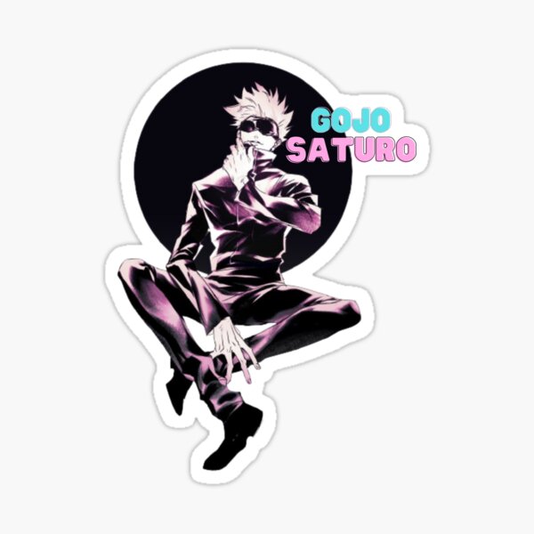 "Jujutsu kaisen-gojo saturo T-shirt " Sticker for Sale by Mery-kirara ...