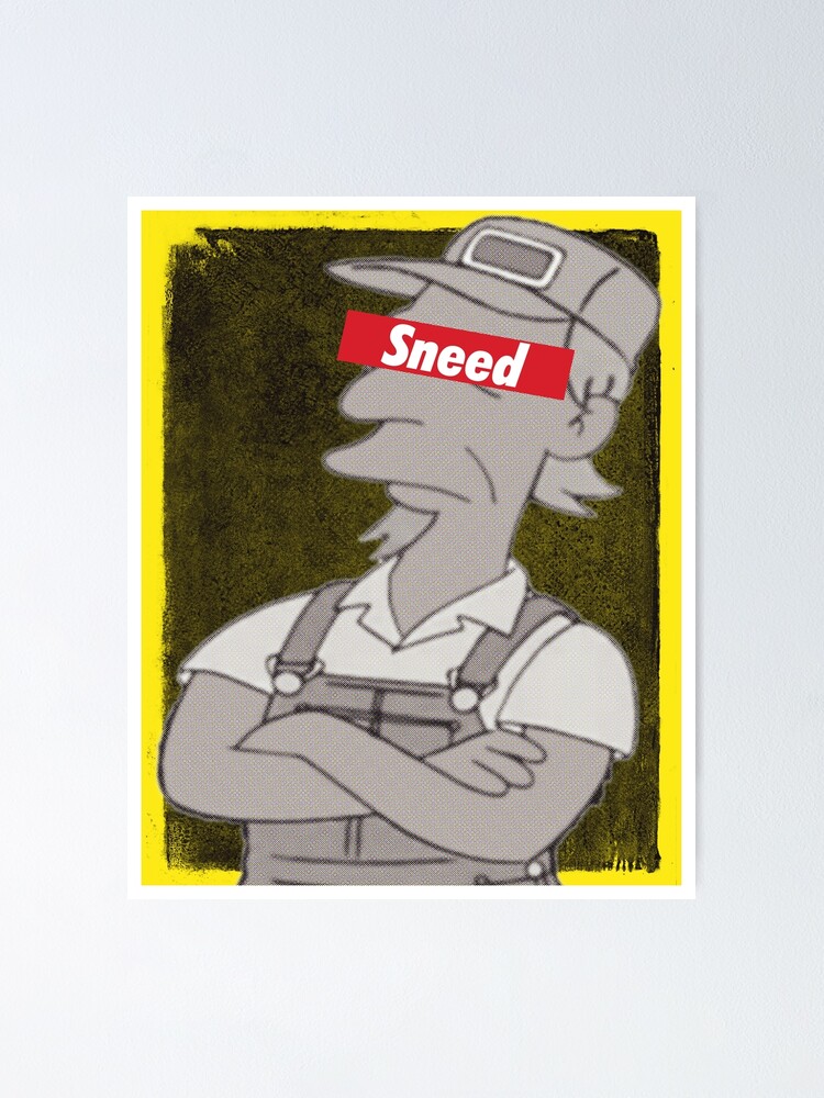 "Simpsons Sneed Censored" Poster for Sale by Ultraton | Redbubble