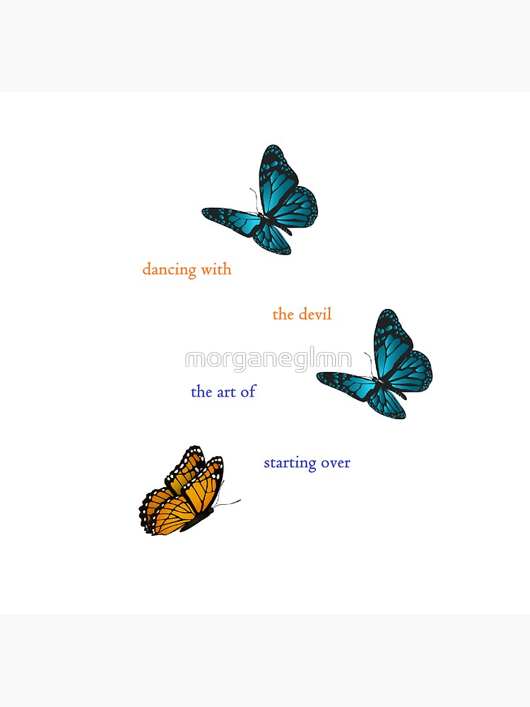 "Demi Lovato - Dancing with the devil - butterflies" Sticker by ...