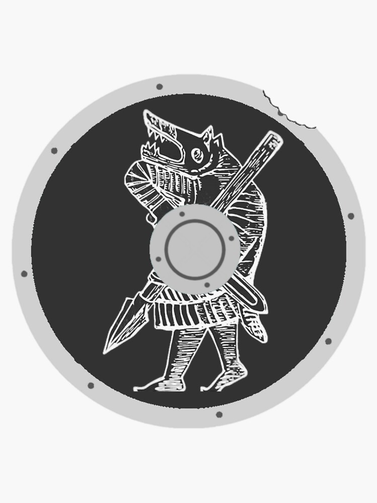"Berserker Shield" Sticker by Styxers | Redbubble