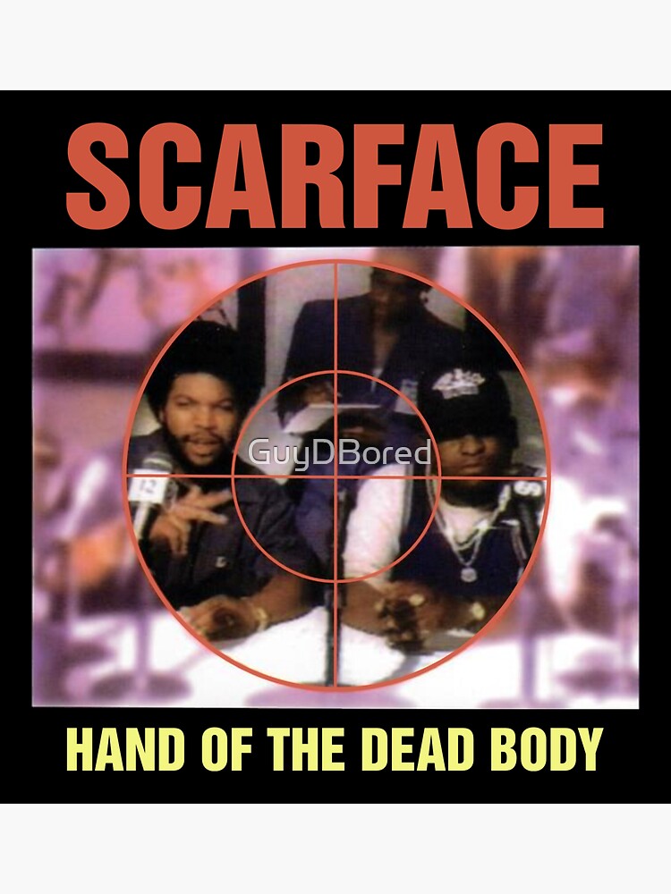"Scarface Hand of the Dead Body" Sticker for Sale by GuyDBored | Redbubble