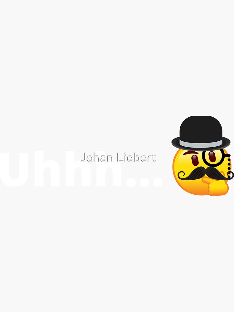 "Uhhh Thinking Emoji" Sticker for Sale by VirtuaWaves | Redbubble