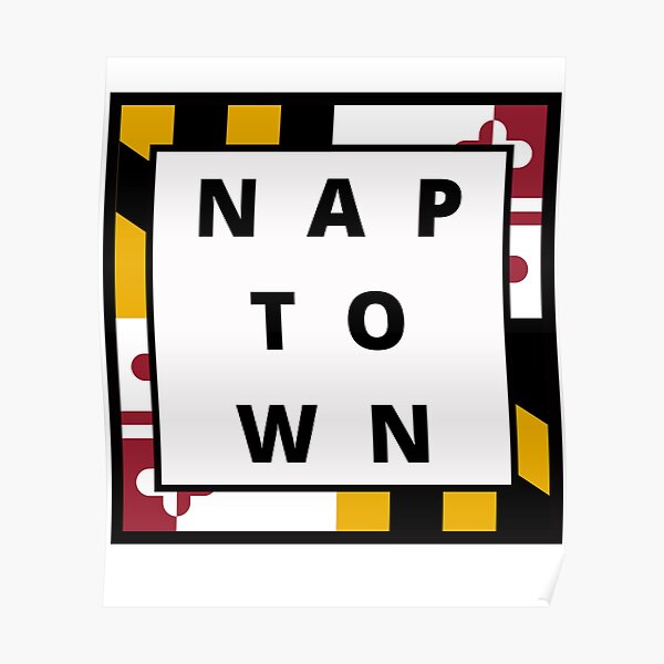 "Naptown - Annapolis Maryland Flag" Poster for Sale by ecresale | Redbubble