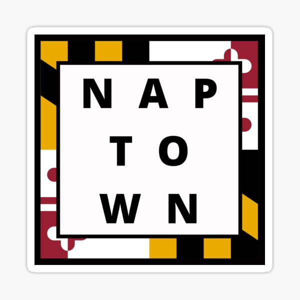 "Naptown - Annapolis Maryland Flag" Sticker for Sale by ecresale ...