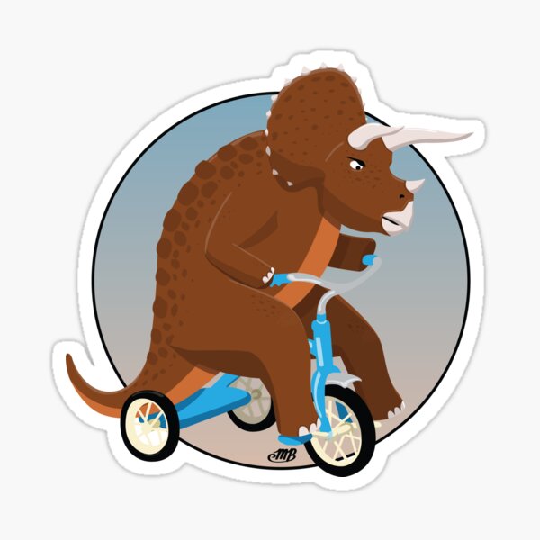 "Trike on a Trike" Sticker by papaburgundy | Redbubble