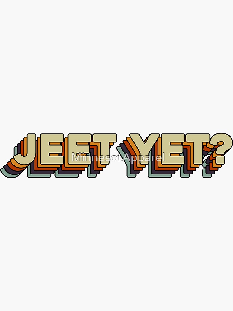 "Jett Yet? Retro" Sticker by MinnesotApparel | Redbubble