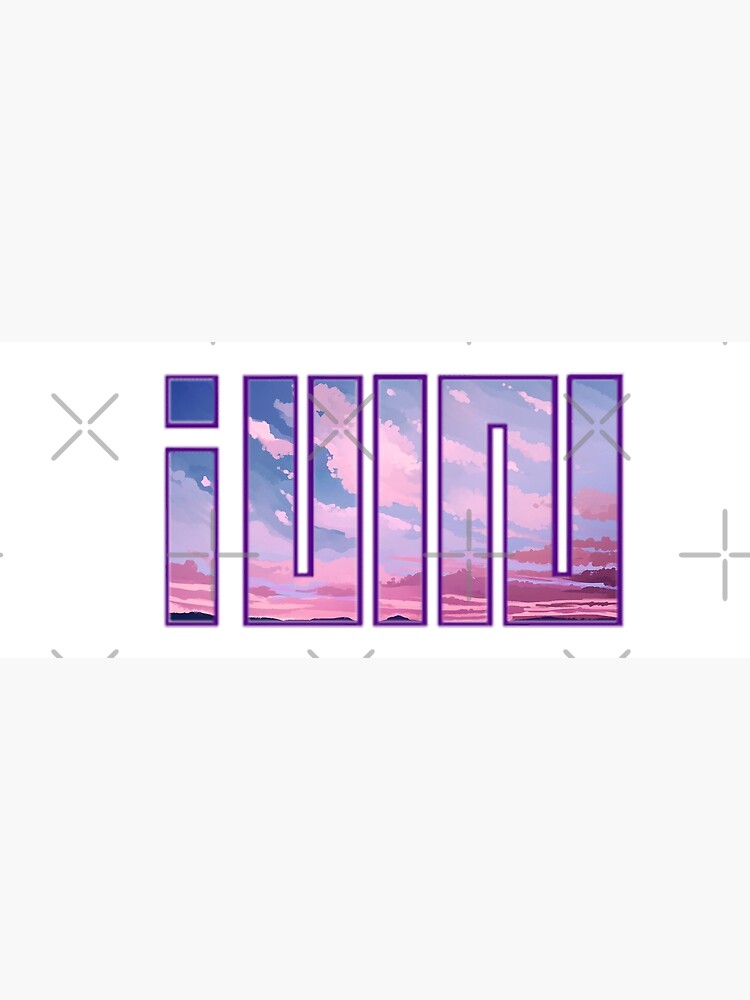 "pinky blue sakura sky - (G)I-dle IUIN sky logo" Photographic Print by ...