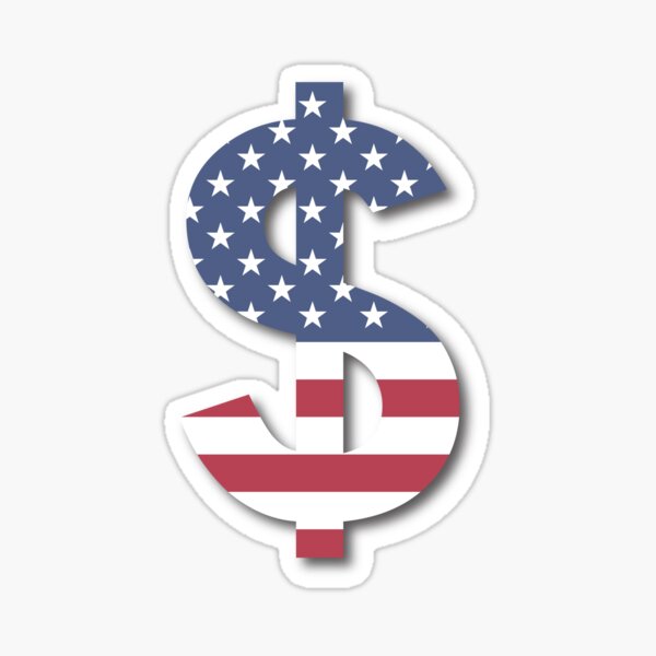 "American Flag Dollar Sign" Sticker by limitlezz | Redbubble