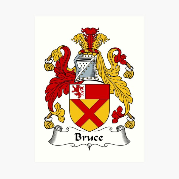 "Bruce Coat of Arms / Bruce Family Crest" Art Print by ScotlandForever ...