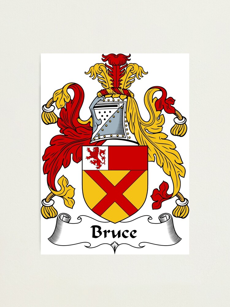 "Bruce Coat of Arms / Bruce Family Crest" Photographic Print for Sale ...
