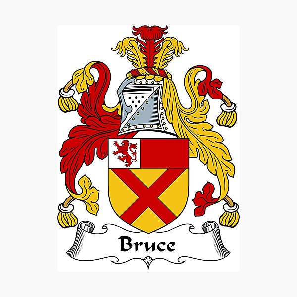 "Bruce Coat of Arms / Bruce Family Crest" Photographic Print for Sale ...