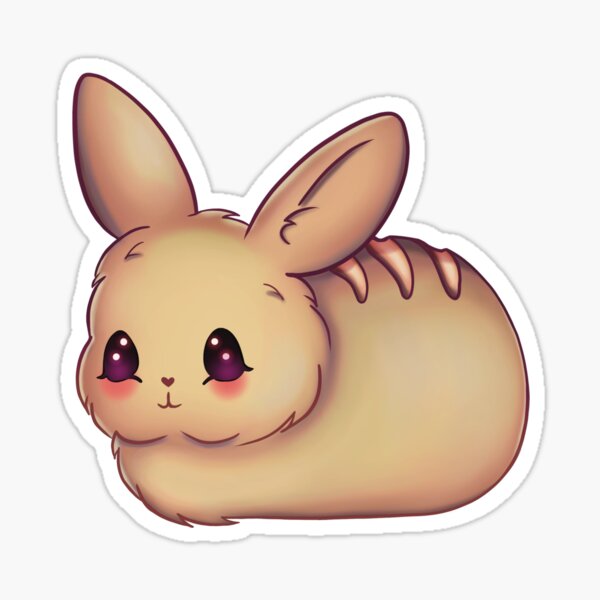 Bunny Loaf Sticker For Sale By Ellie Artist Redbubble