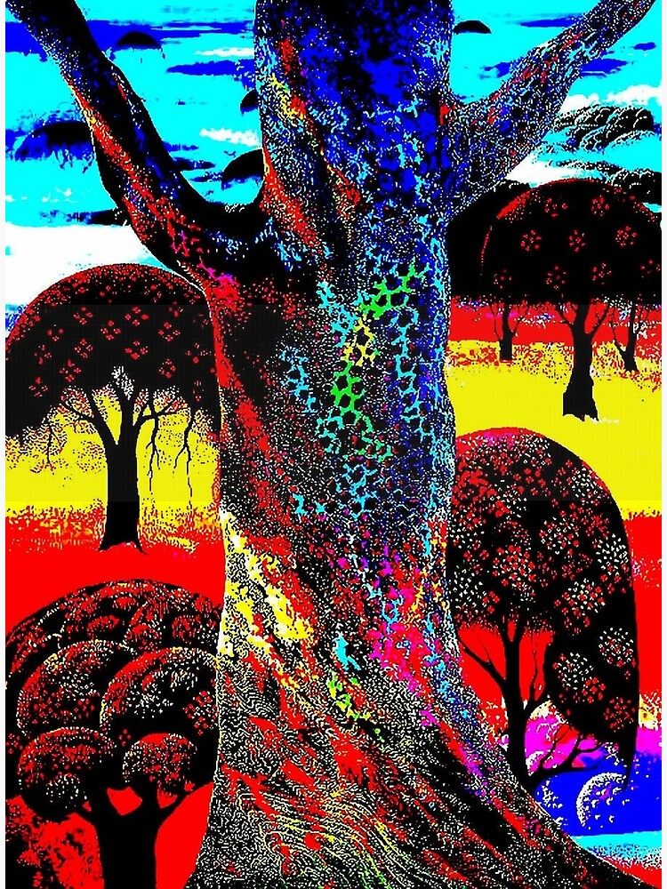 ""TREE OF LIFE" Psychedelic Art Deco Print" Art Print by posterbobs ...