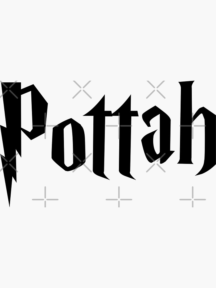 "Pottah - A Night of Spells Black Tee" Sticker for Sale by Desandu ...