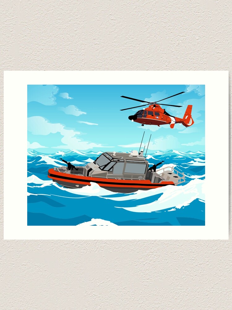 "Coast Guard 29 ft Response Boat - Small II" Art Print for Sale by ...