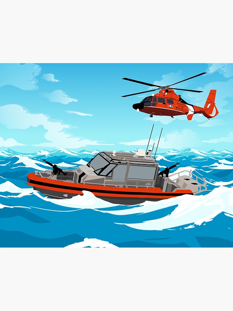 "Coast Guard 29 ft Response Boat - Small II" Art Print for Sale by ...