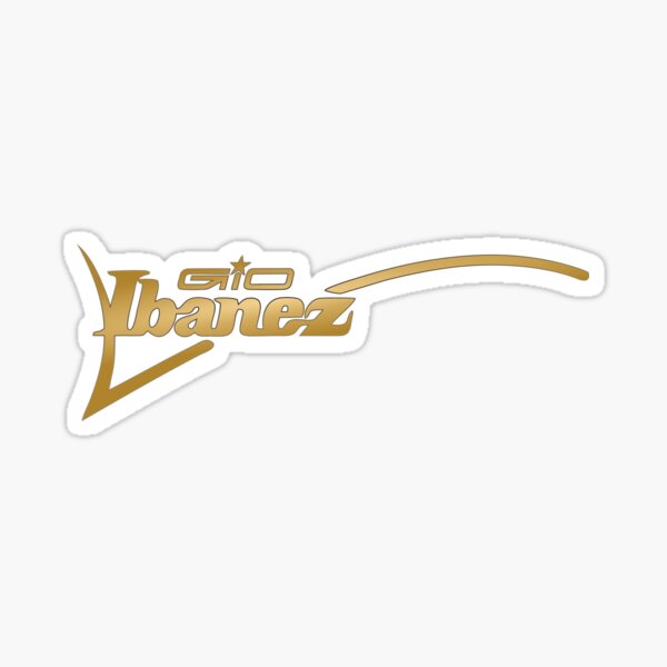 "Delightful Ibanez Gio Logo" Sticker by qrizama | Redbubble