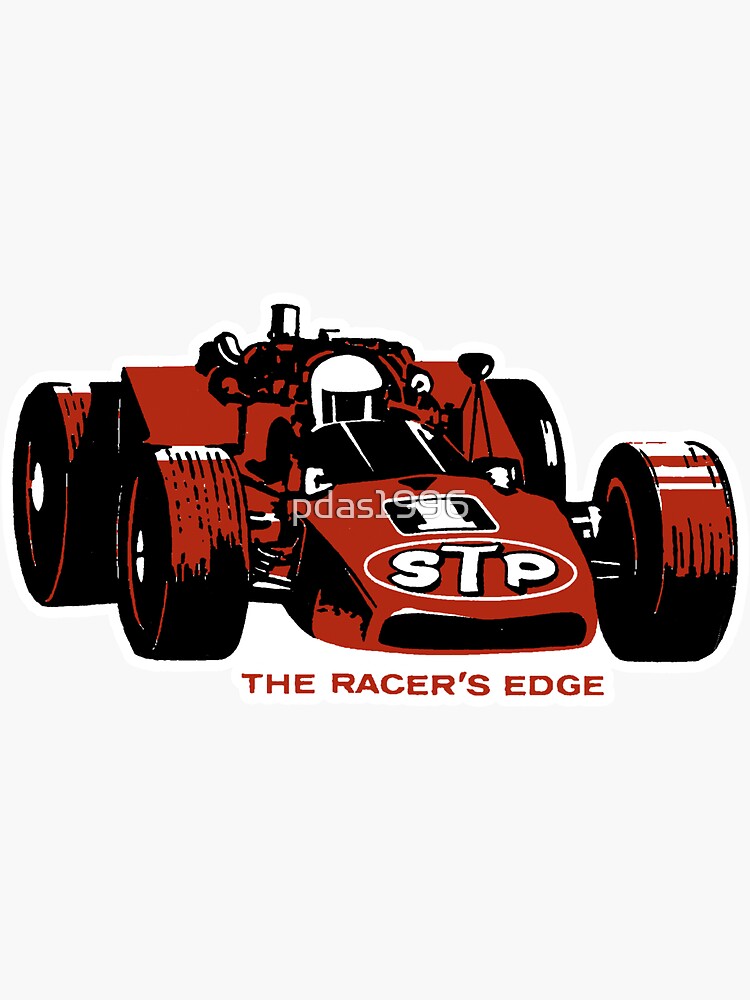 "The Racers Edge (Mario Andretti 1970)" Sticker for Sale by pdas1996 ...