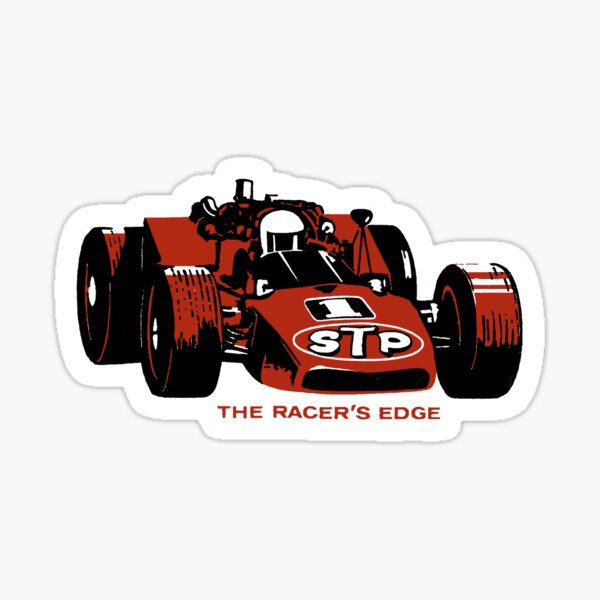 "The Racers Edge (Mario Andretti 1970)" Sticker for Sale by pdas1996 ...